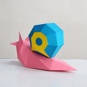 DIY Papercraft Snail,paper Snail Model,printables,paper Toy,snail Print ...