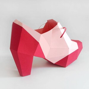 Papercraft, 3D Paper Craft, Diy High Heels, Shoe Papercraft Templates ...