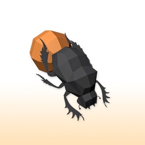 DIY Papercraft Dung Beetle,ladybug,lady Bug,lady Beetle,printable ...