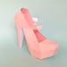 DIY Paper Model, High Heel Shoe, 3d Papercraft, Instant Digital ...