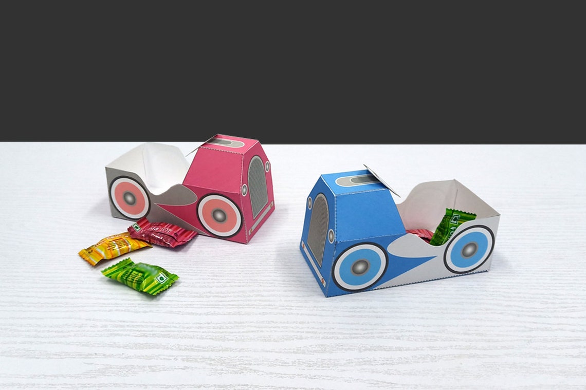 DIY Printable Car Favorpapercraft Cargift Boxcandy | Etsy