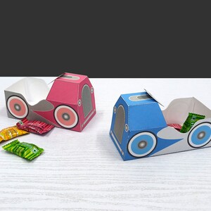 DIY Printable Car Favor,papercraft Car,gift Box,candy Box,tabletop Car ...