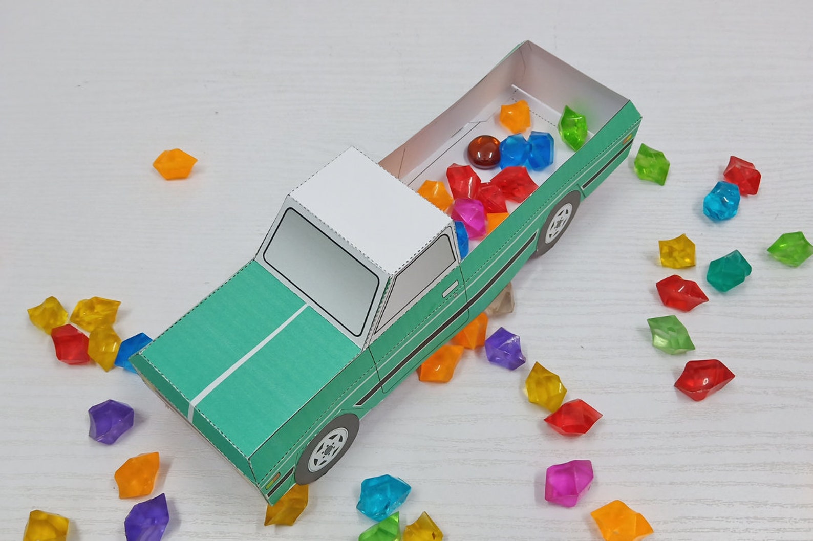 DIY Pick up Truck Favor,party Favor,papercraft Pick up Truck Model ...