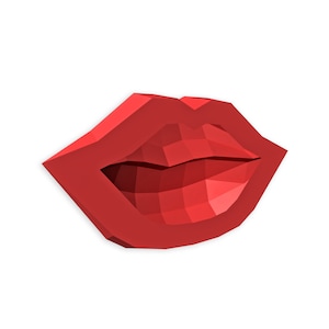 DIY Papercraft Lips Wall Decor,3d Papercraft Lips, Bachelorette Party ...