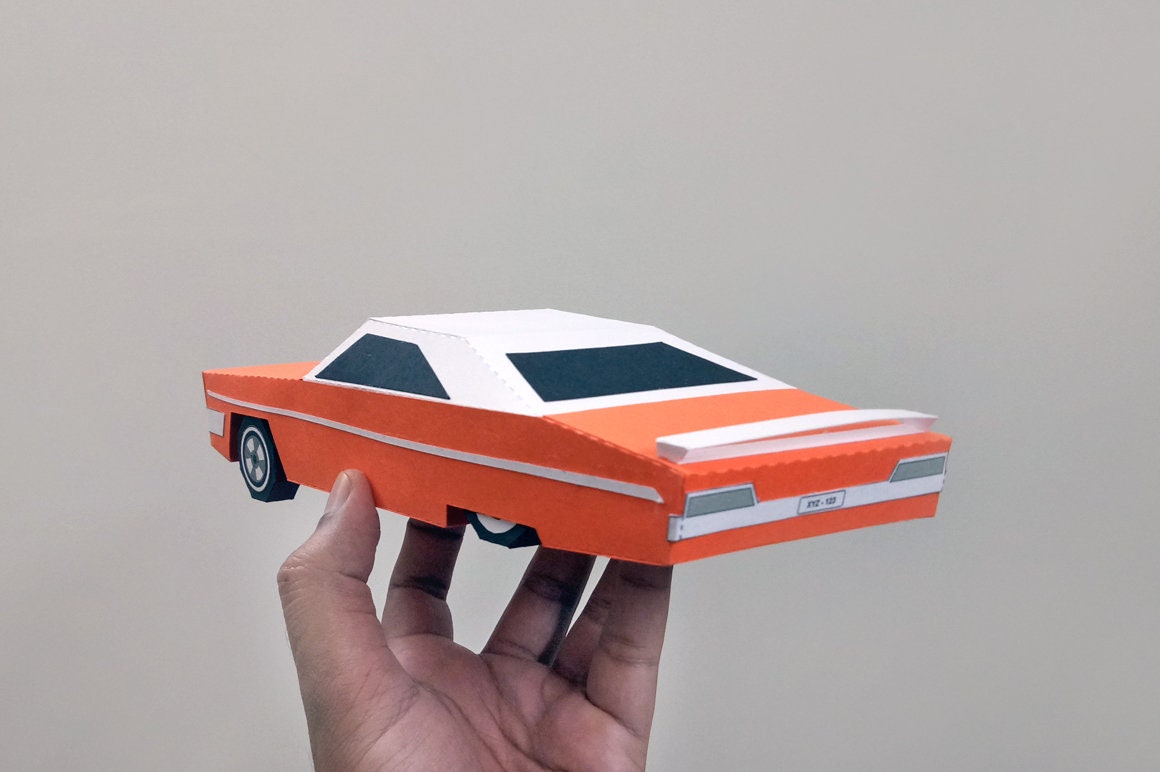 DIY Papercraft Lowrider Car, American Muscle Car (PDF Pattern) - Etsy