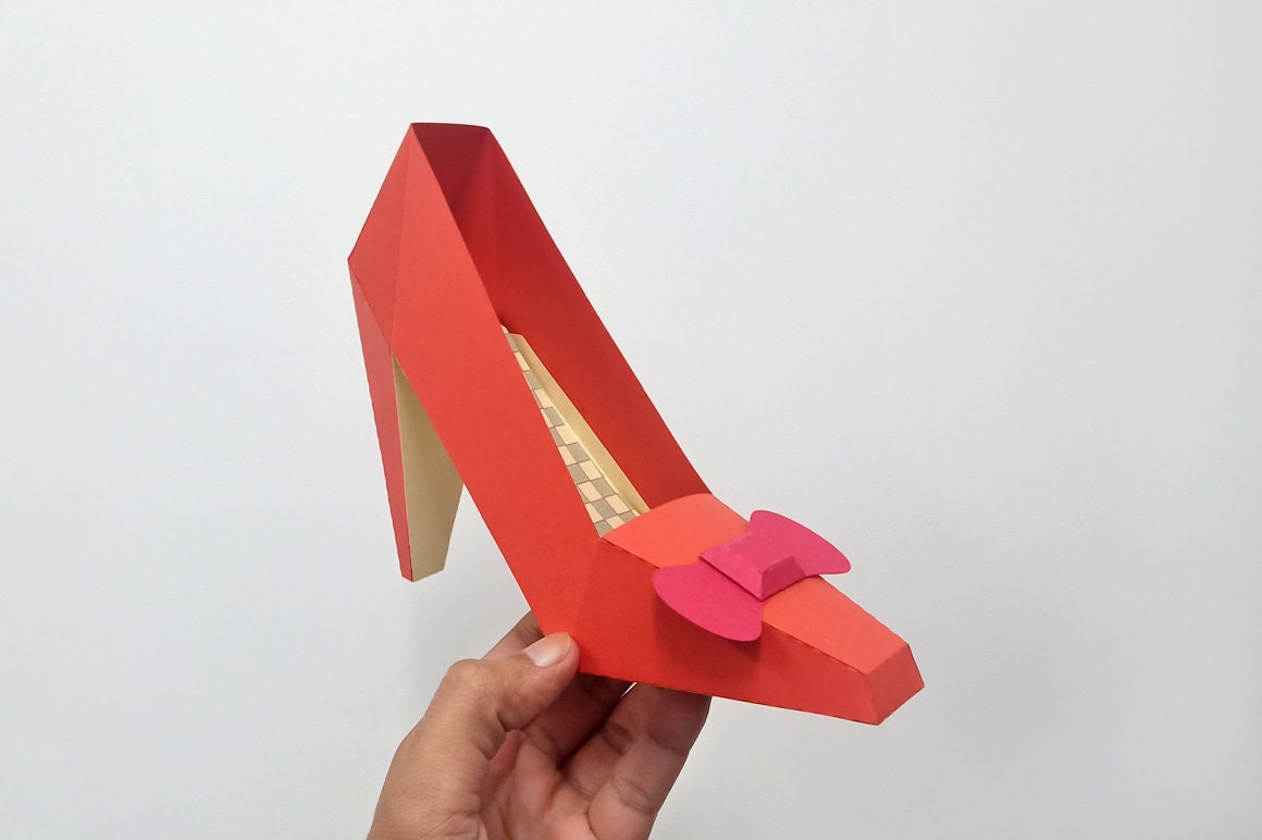 DIY Papercraft Ruby Slipperspapercraft Shoehigh Heel Belly | Etsy