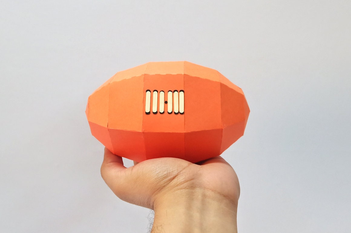 DIY Papercraft Rugby Ball,printable Football,paper Ball,rugby Party ...