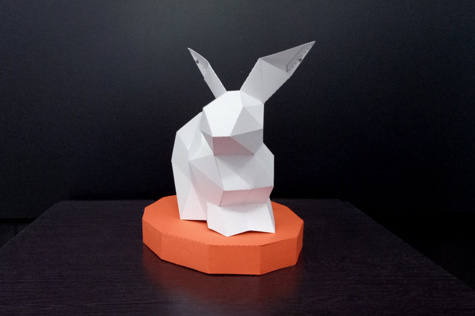 DIY Papercraft Bunny Sculpturepre Cut Kitlowpoly | Etsy