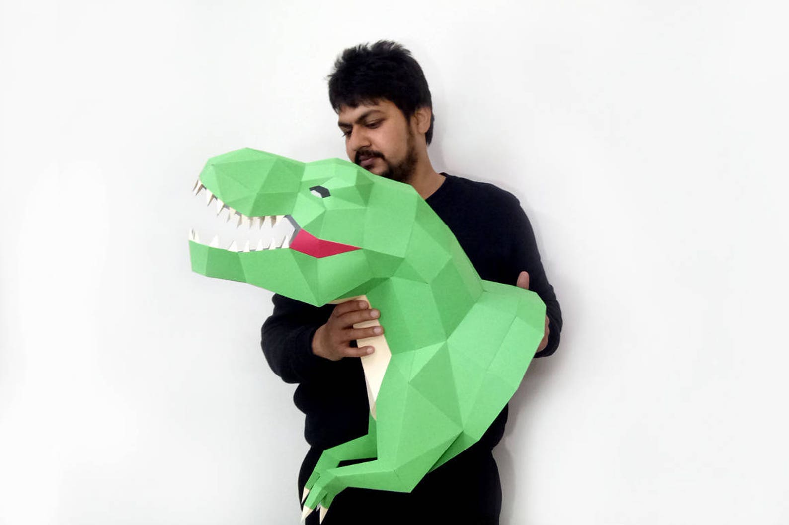 DIY Papercraft Dinosaur trophyPapercraft TyrannosaurusPre | Etsy