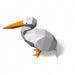 DIY Papercraft Pelican Sculpture, Lowpoly Bird (digital Files) - Etsy