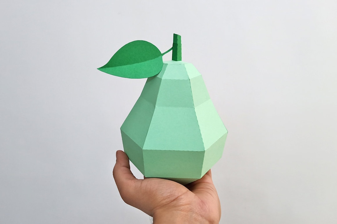 DIY Papercraft Pear,papercraft Fruits,paper Toy,party Decoration ...