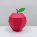 DIY Papercraft Apple,papercraft Fruit,paper Toy,party Decoration ...