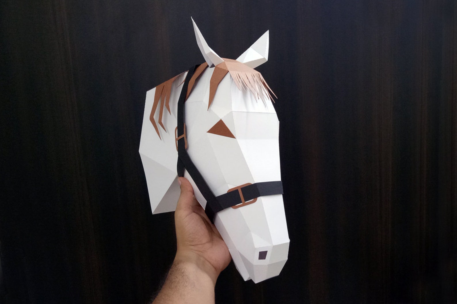 3D Papercraft Horse Trophy, Lowpoly Sculpture (PDF Pattern) - Etsy Canada