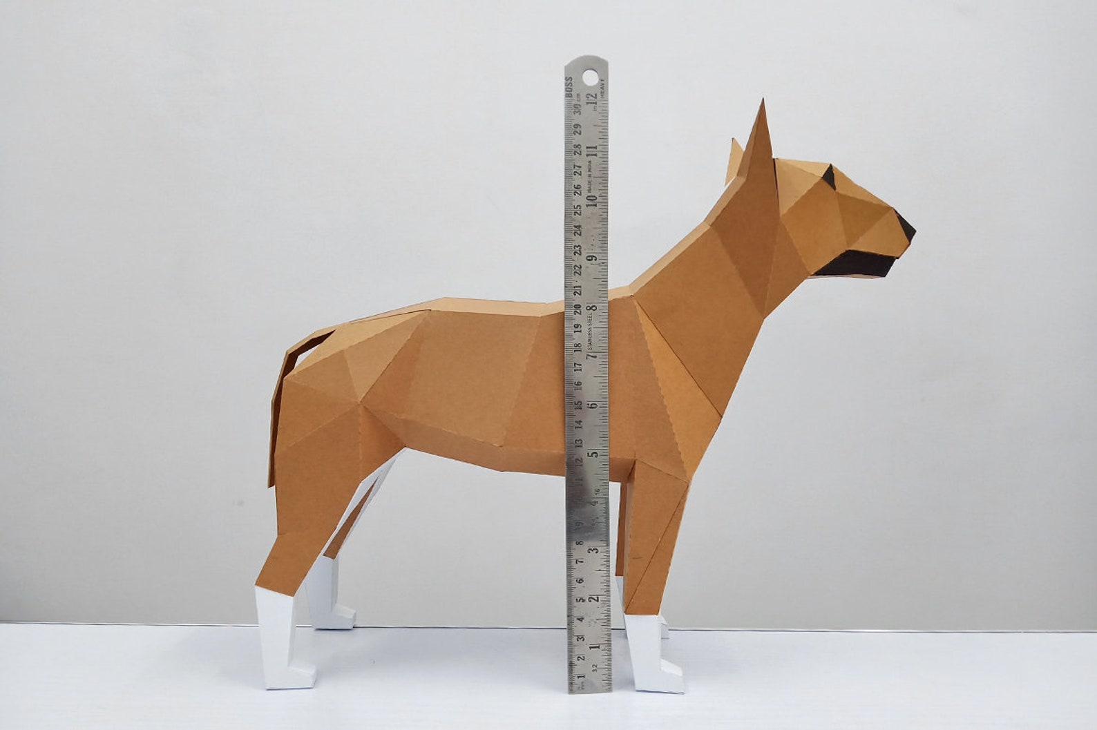 DIY Bull Terrier Papercraft Bull Terrier 3d Papercraft - Etsy