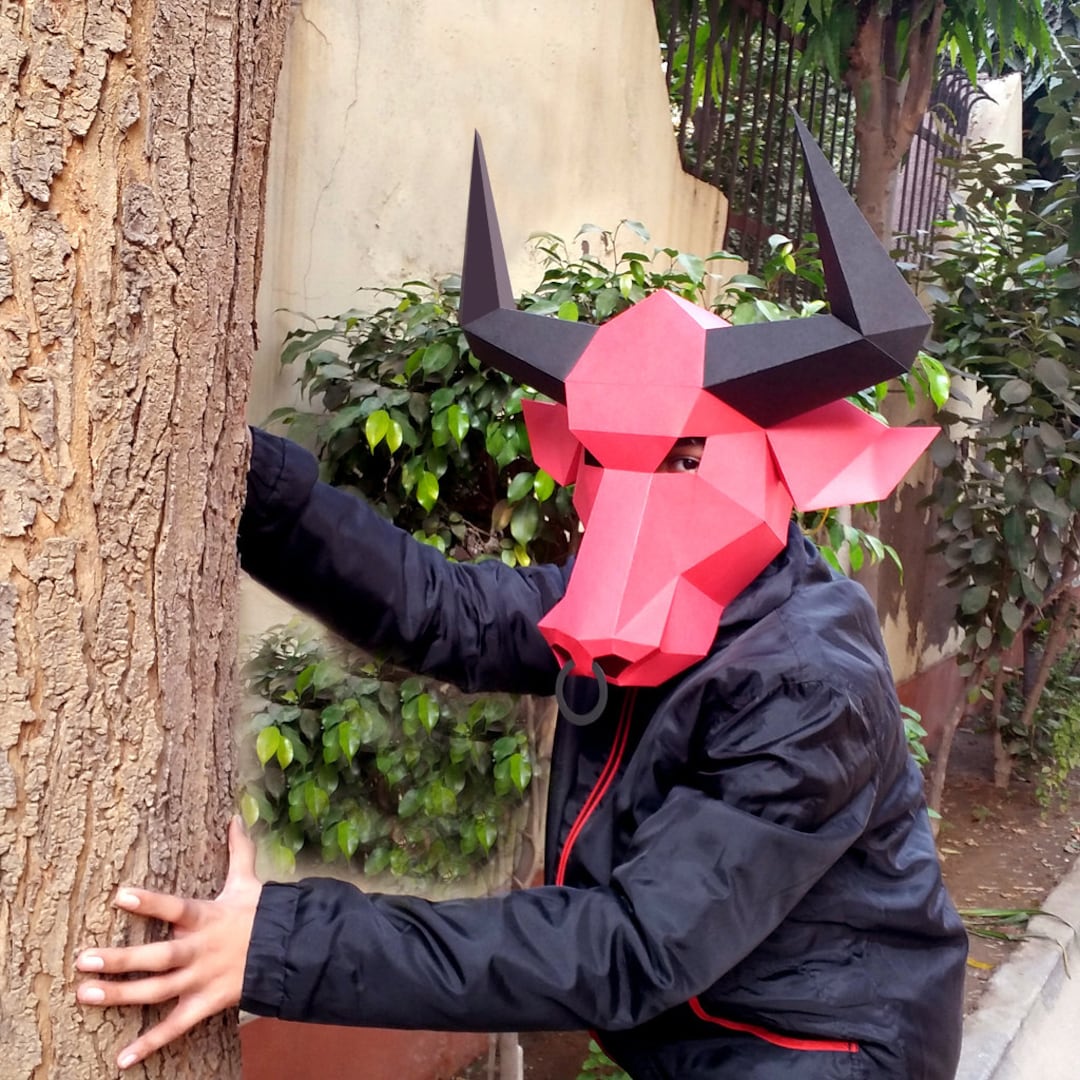 DIY BULL Mask,party Mask,fancy Costume,halloween Costume,halloween ...