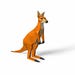 DIY Papercraft Kangaroo Model, 3d Kangaroo Model, Kangaroo 3d Model ...