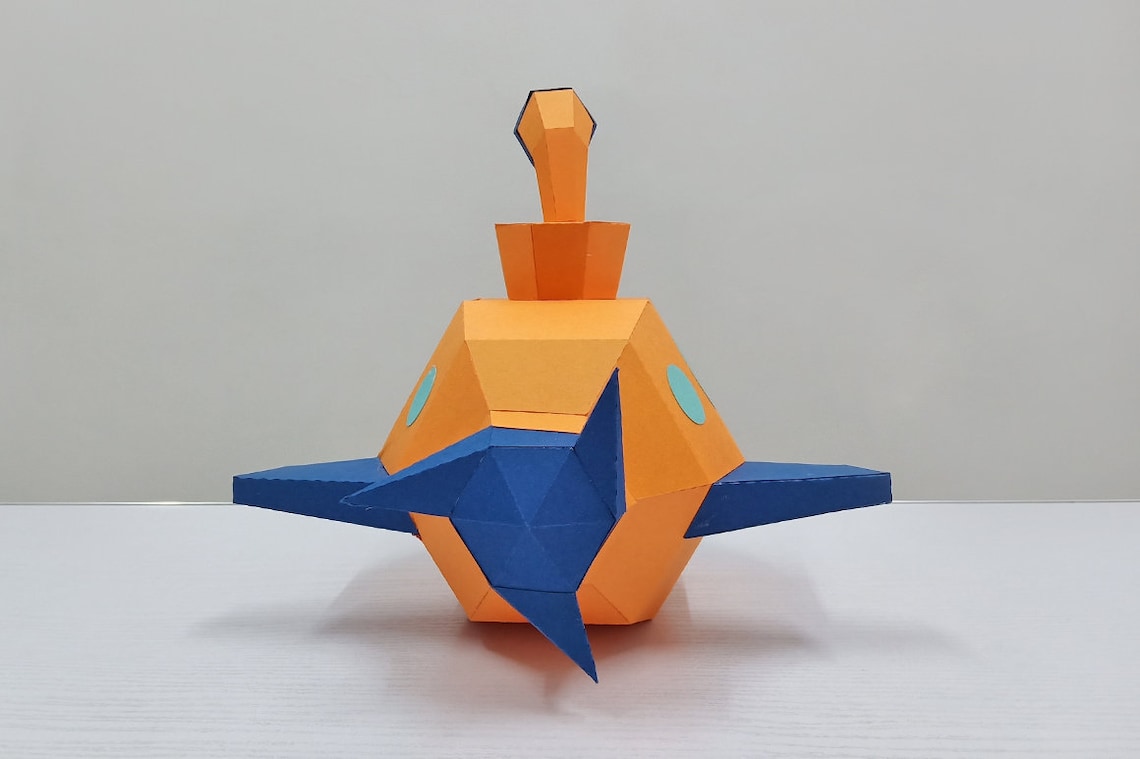DIY Submarine Papercraft Model, Nursery Decor (PDF Template) - Etsy Canada
