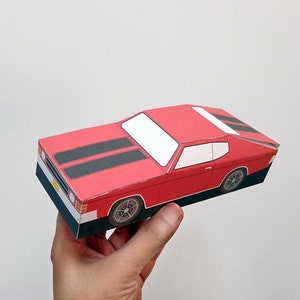 DIY Printable Car Favor,papercraft Car,chevelle Favor,gift Box,candy ...