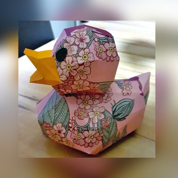 DIY Duck Papercraft Sculptureeaster Duck Patterneaster - Etsy