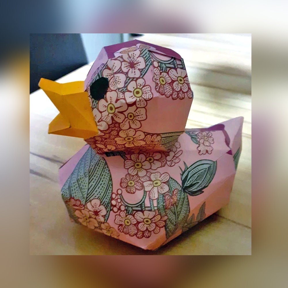 DIY Duck Papercraft Sculpture, Nursery Decor (PDF Pattern) - Etsy