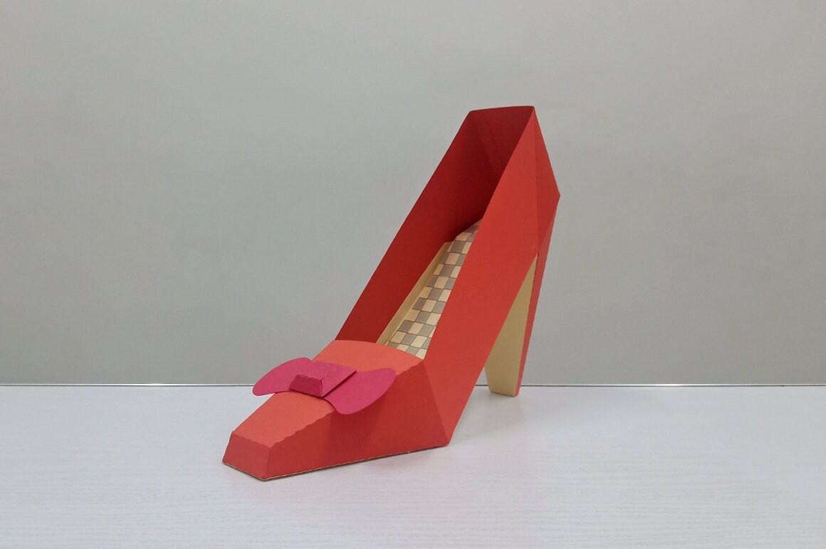 DIY Papercraft Ruby Slipperspapercraft Shoehigh Heel Belly | Etsy