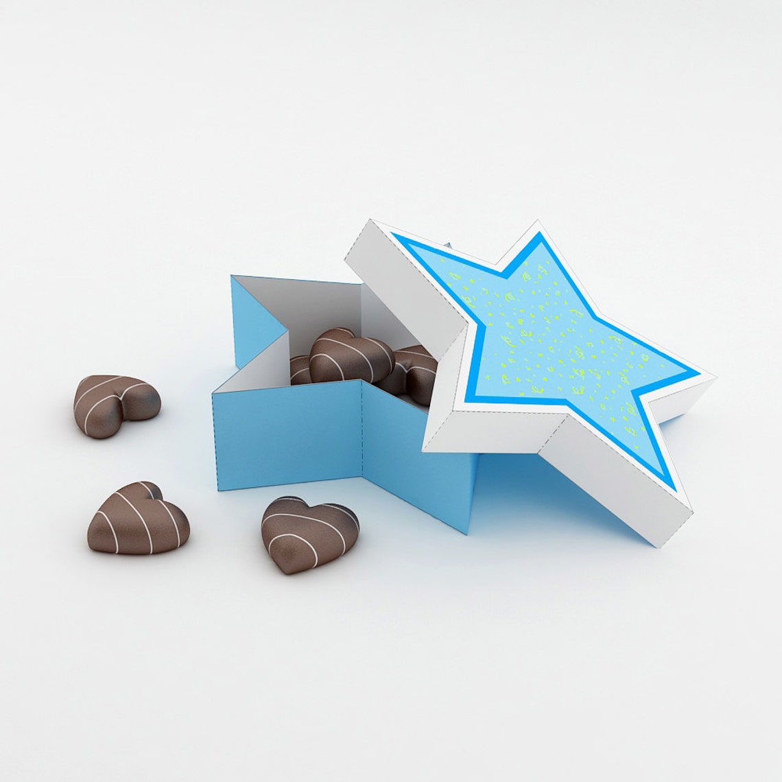 Star Favor Box DIY Papercrafts Babyshower Gift Box Birthday - Etsy