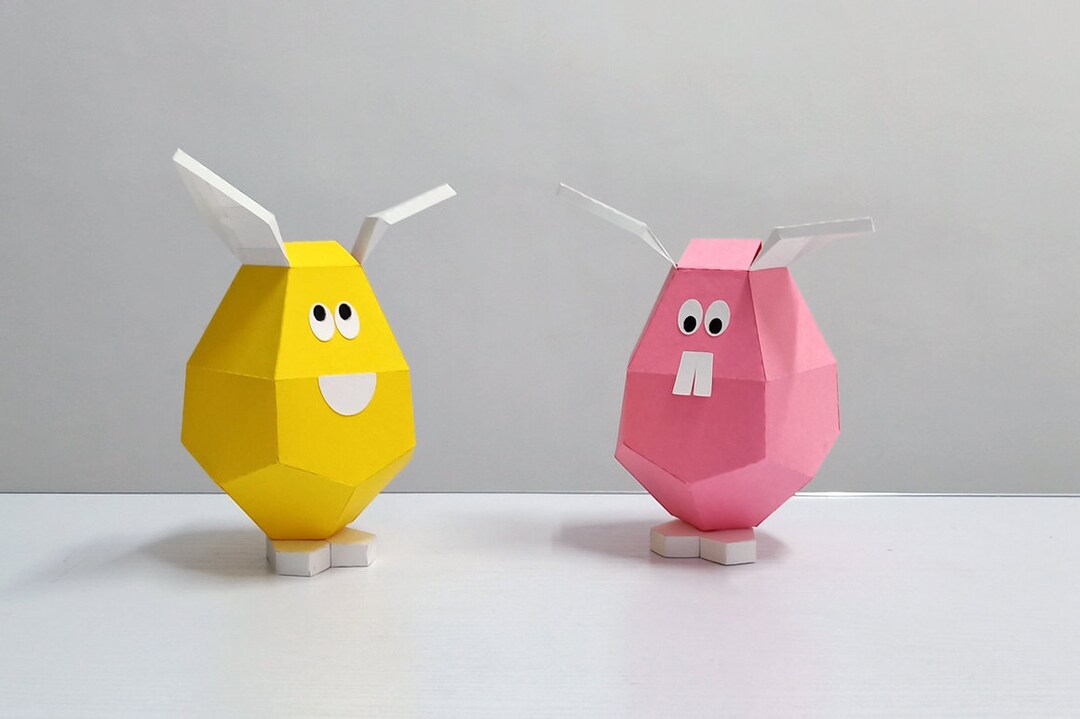 DIY Papercraft Easter Eggs,easter Bunny,easter Rabbit,egg Art ...