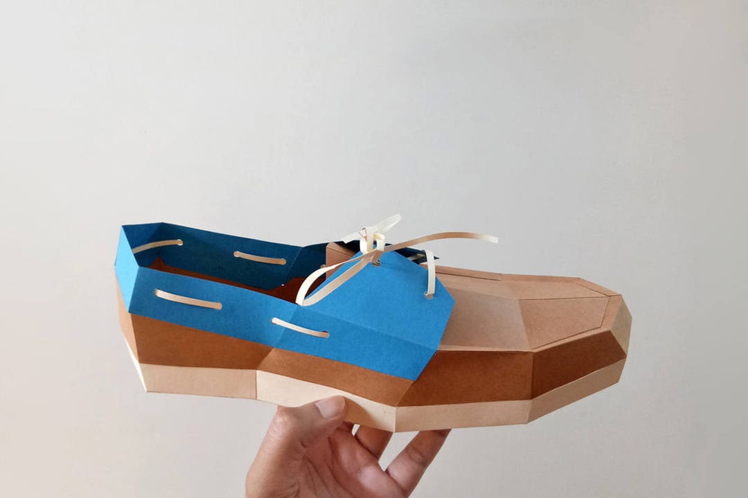 DIY Paper Craft,paper Loafer Shoe,3d Papercraft,papercraft,digital ...