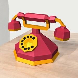 DIY Papercraft Vintage Telephone, Gifts for Grandparents (digital Files ...