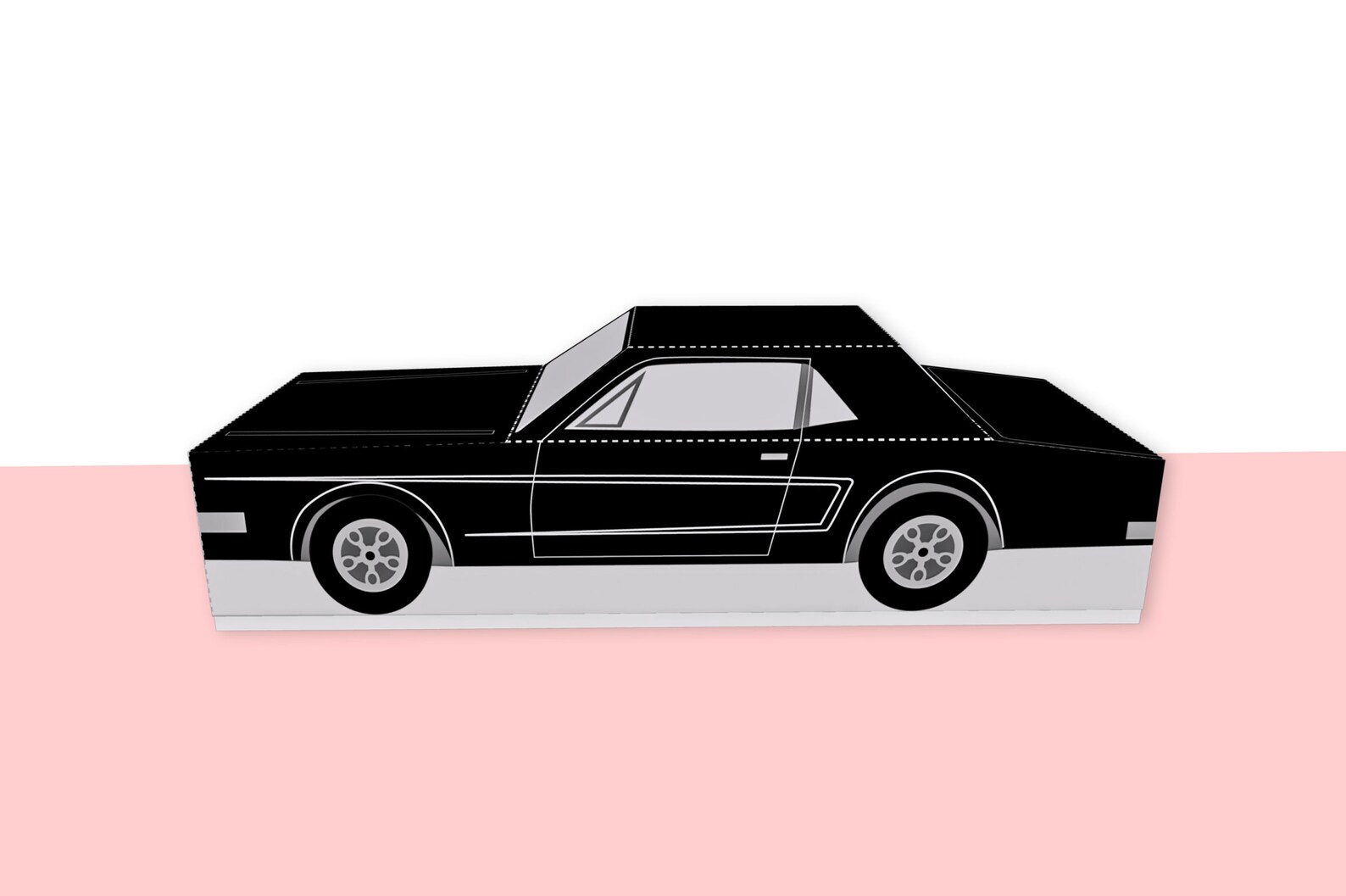 DIY American Muscle Car Candy Box, Printable Papercraft (PDF) - Etsy