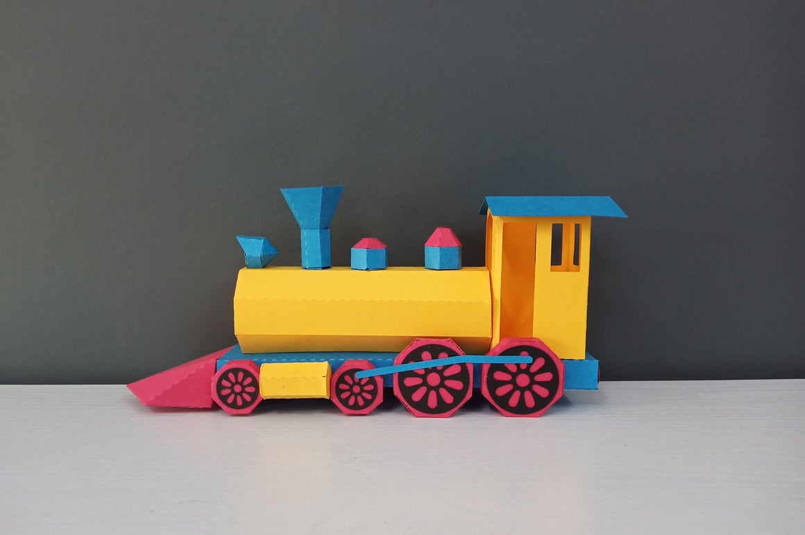 Papercraft Steam Train