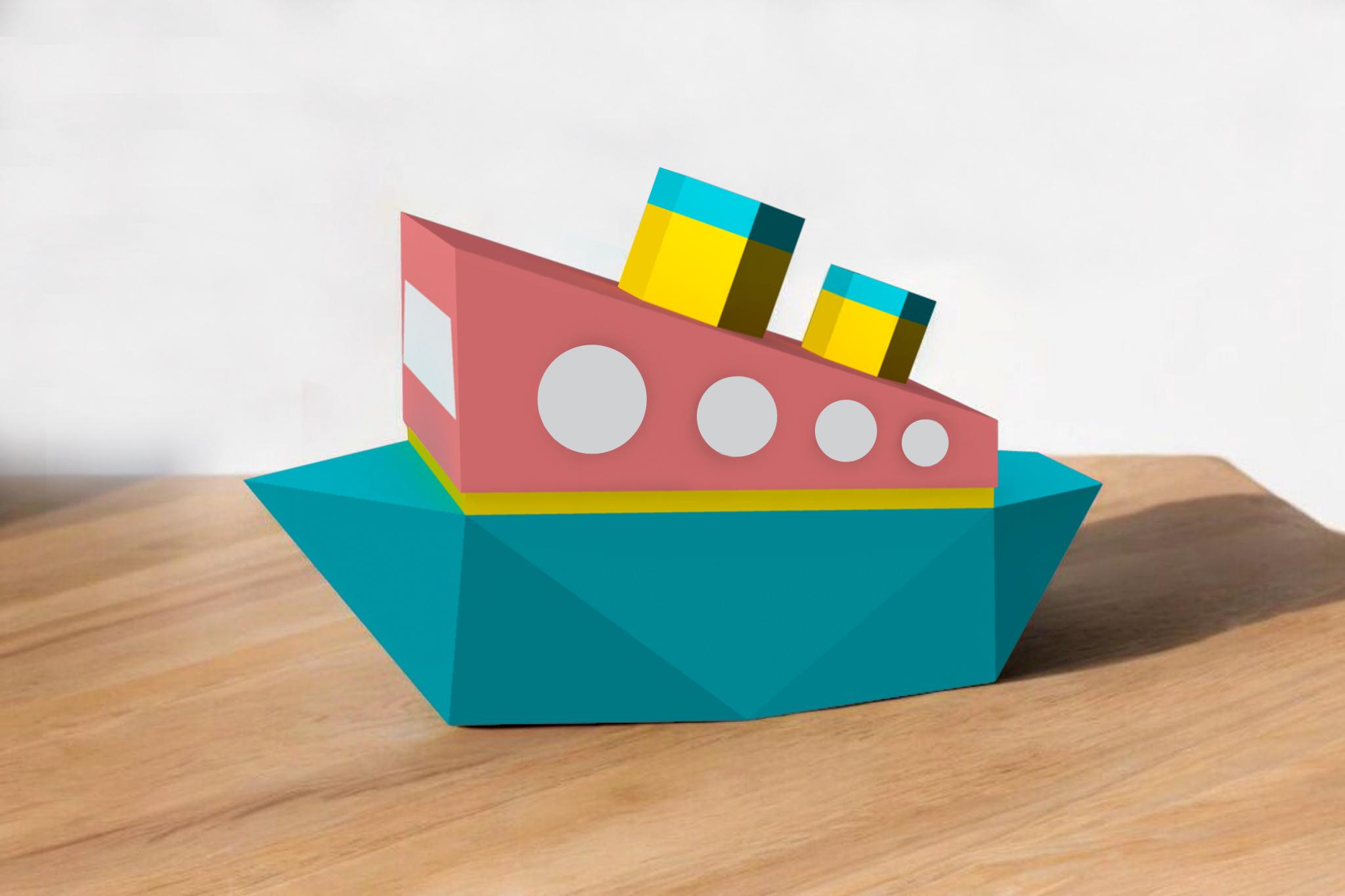 DIY Papercraft Fishing Boat Favor Box (digital Files) - Etsy