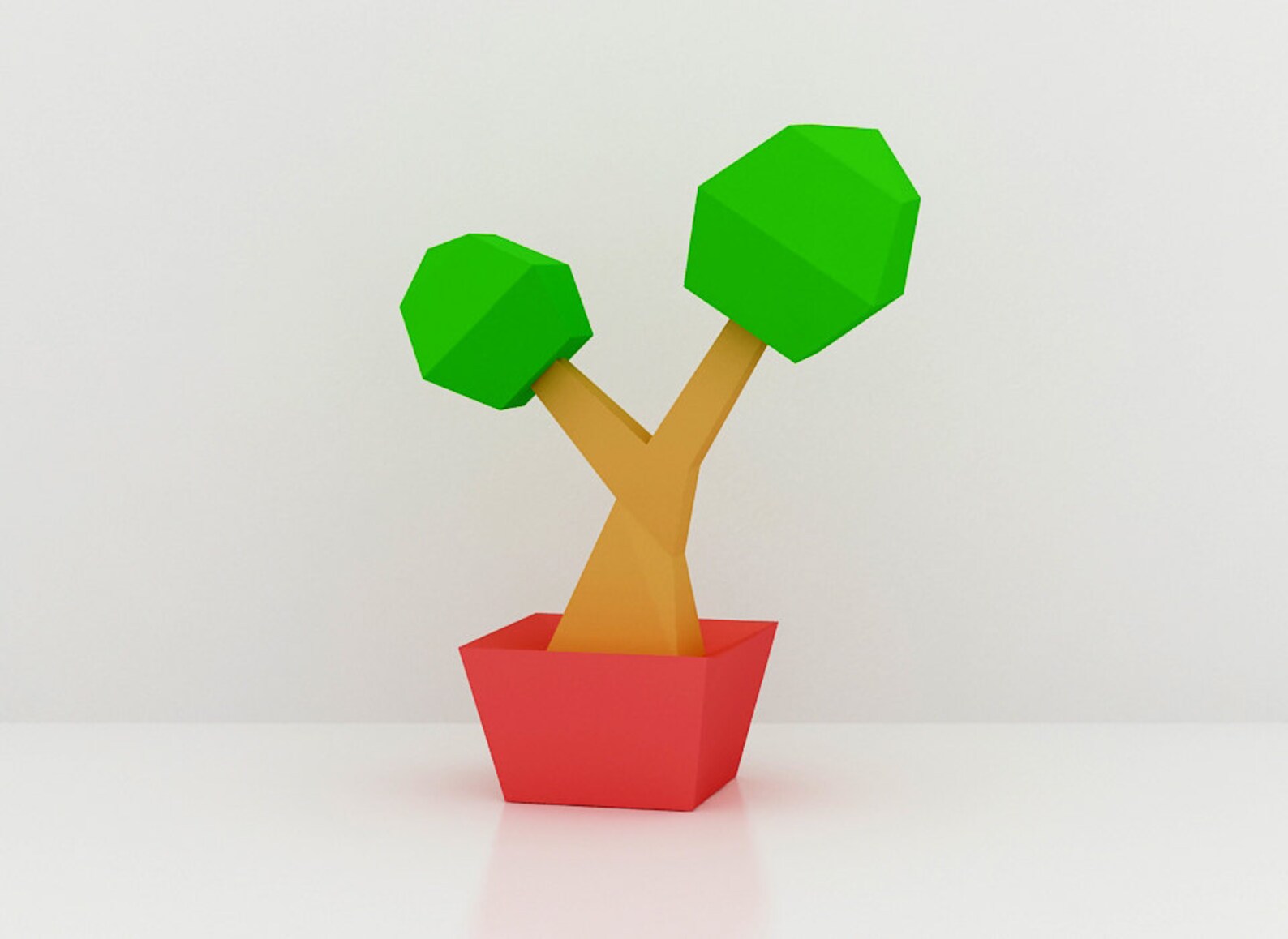 DIY Lowpoly Bonsai Tree Paper Tree Paper Bonsai Tree Paper - Etsy
