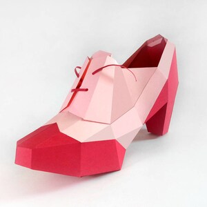 Papercraft, 3D Paper Craft, Diy High Heels, Shoe Papercraft Templates ...