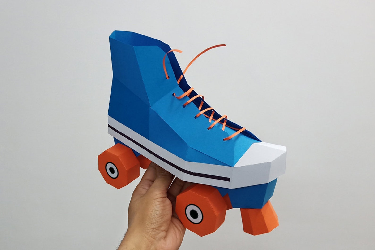 DIY Papercraft Roller Skate Shoescanvas Shoeskate Shoes3d - Etsy