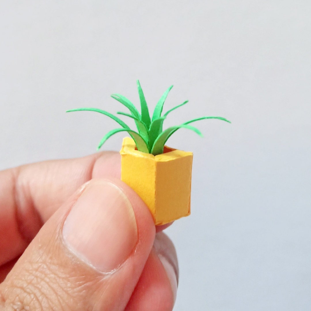 DIY Papercraft Planter,wall Decoration,miniature Planters,miniature Art ...