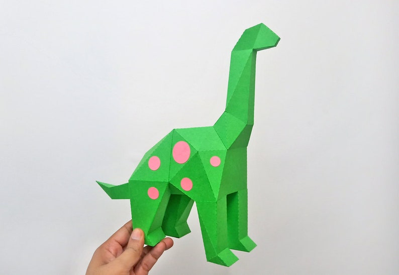 DIY Papercraft Brontosaurus Sculpturepapercraft Dinosaur | Etsy