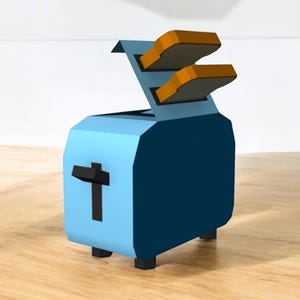 DIY Papercraft Toaster Model, Dollhouse Miniature (PDF Files) - Etsy