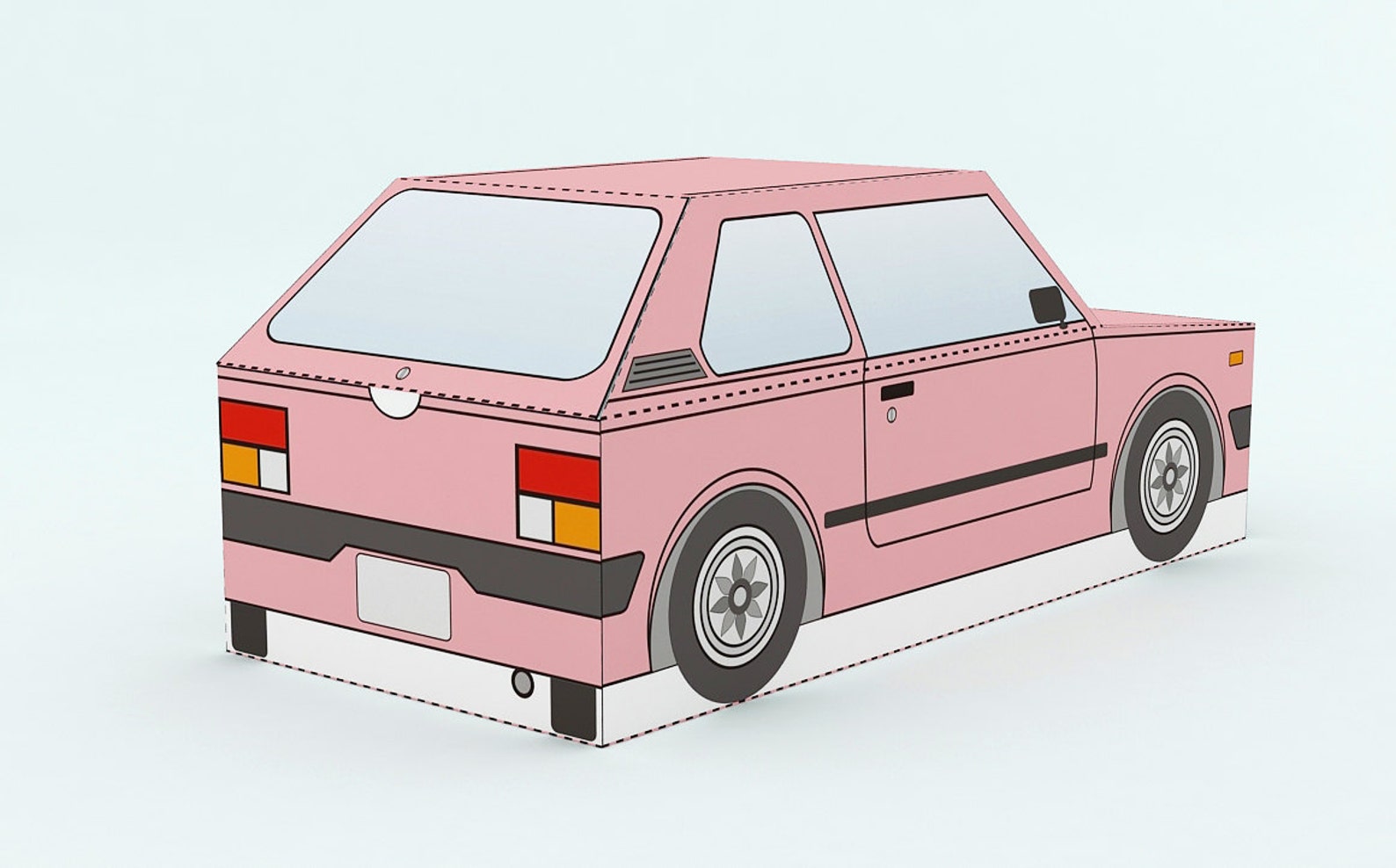 DIY Car Favor Box Template, Papercraft Party Decor (digital Download ...