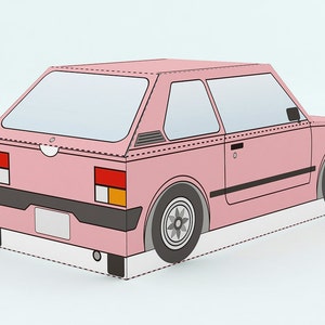 DIY Printable Car Favor Box,papercraft,instant Digital Download, Paper ...