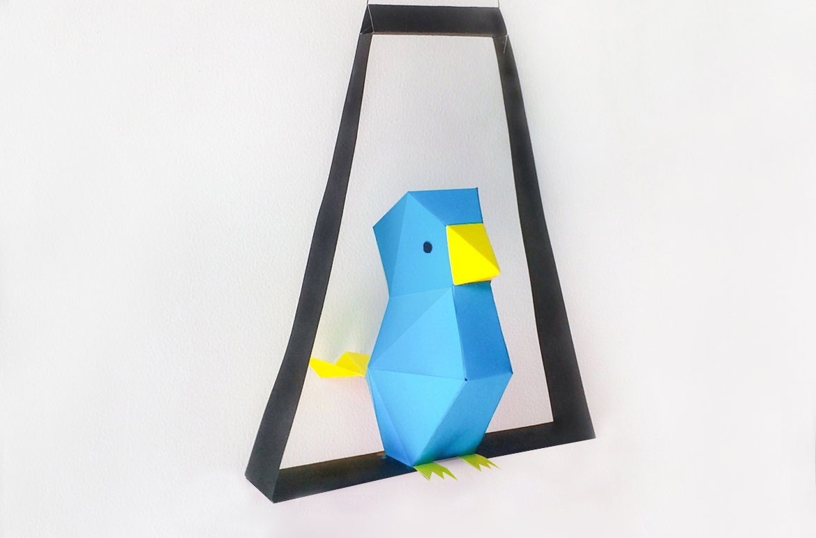DIY Papercraft Sparrow, Lowpoly 3D Bird Model (PDF) - Etsy Australia
