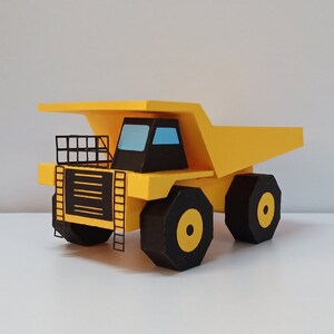 DIY Printable Dump Truck,papercraft Truck,dump Truck Favor,gift Box ...