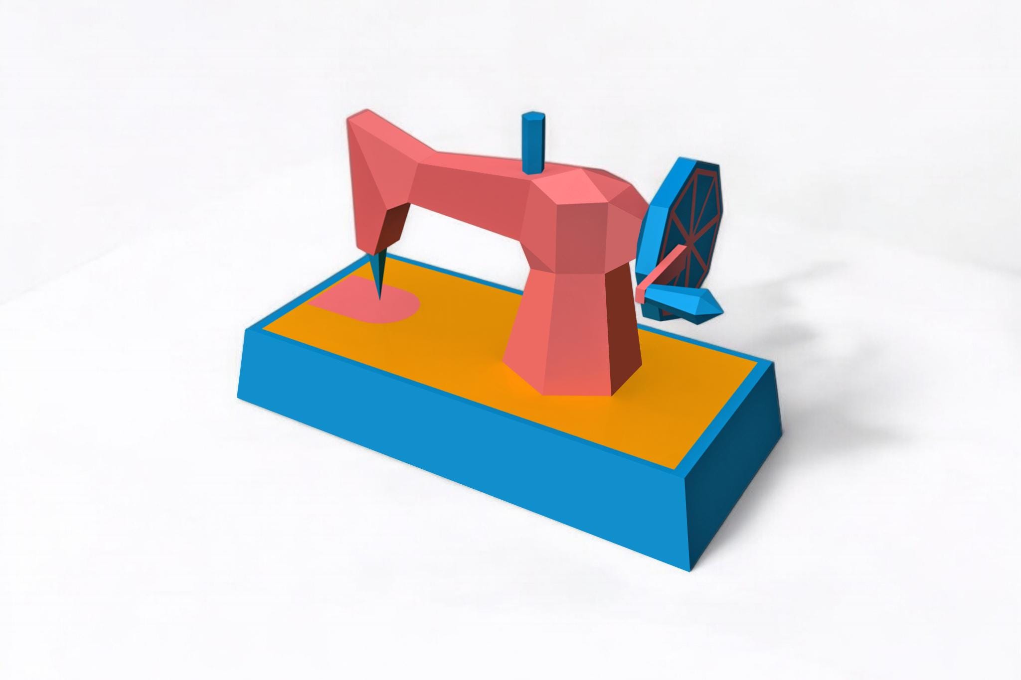 Sewing Machine Favor Box, DIY Papercraft Model (digital Files) - Etsy