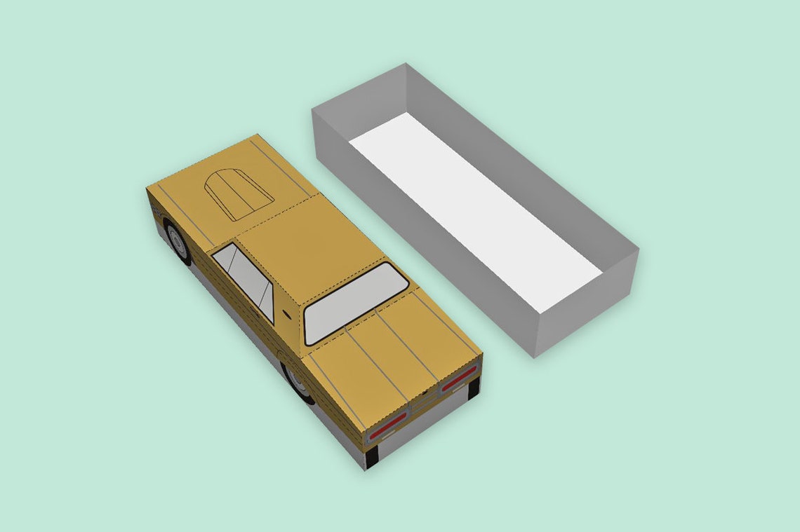 DIY Printable Car Favorgoodies Boxpapercraft Cargift | Etsy