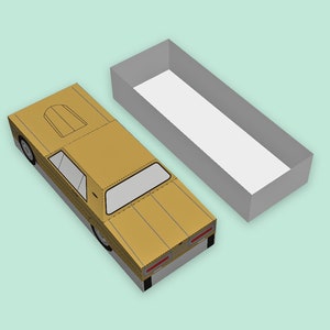 DIY Papercraft Car Favor Box Template (PDF) - Etsy