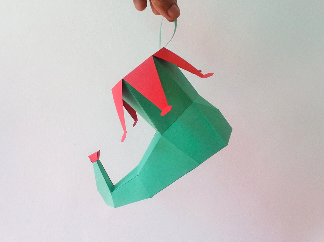 DIY Papercraft Elf Shoe,christmas Shoe,christmas Party,christmas ...