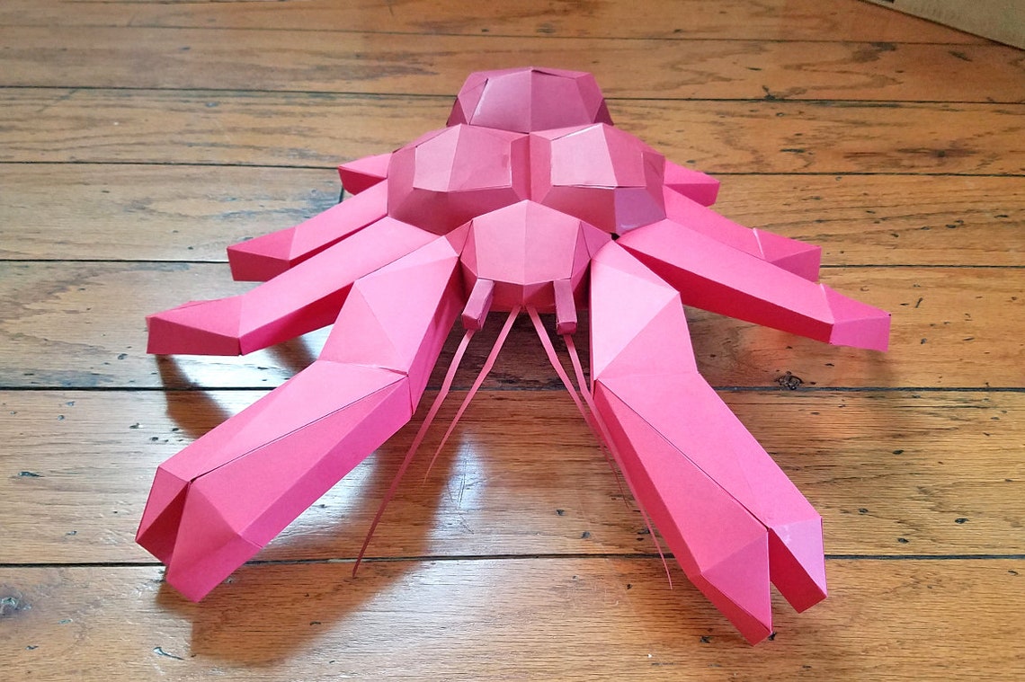 DIY Papercraft Coconut Crablow Poly Crabpapercraft Crab - Etsy