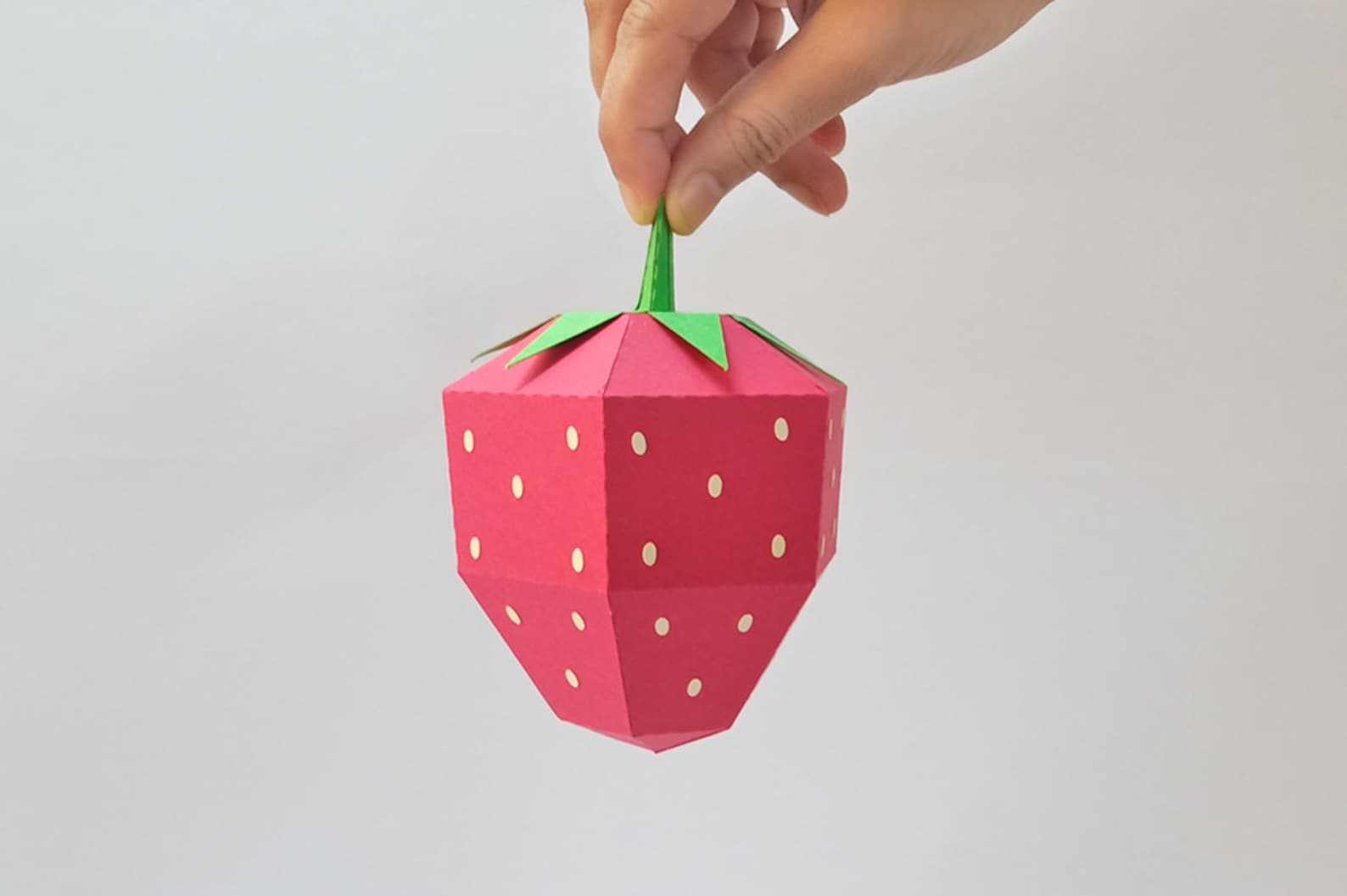 DIY Papercraft Strawberrypapercraft Fruitpaper Toyparty - Etsy