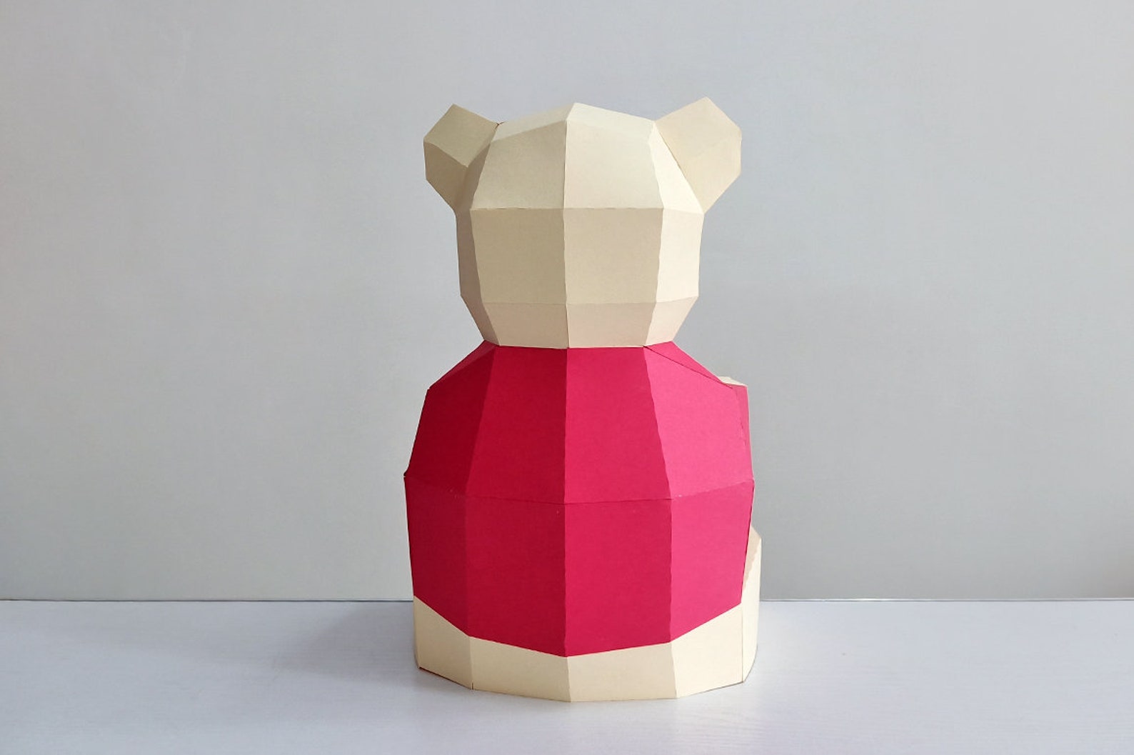 DIY Valentine Teddy Bearpapercraft Teddy Bearpaper - Etsy