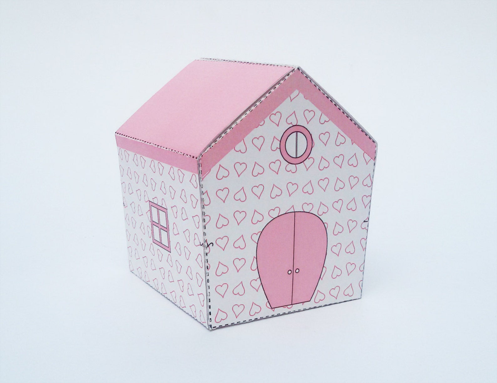 DIY Hut Favor Box Printablepapercraft Instant Digital | Etsy